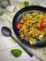 Ebly mit gerösteten Tomaten und Champignons - Genusswerke