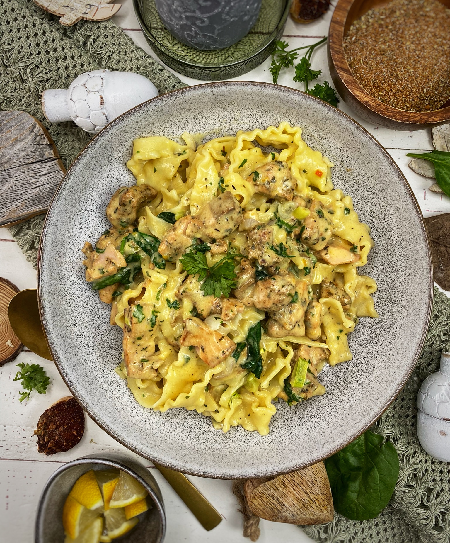 Cremige Lachs-Pasta „Alfredo“ Cajun - Genusswerke