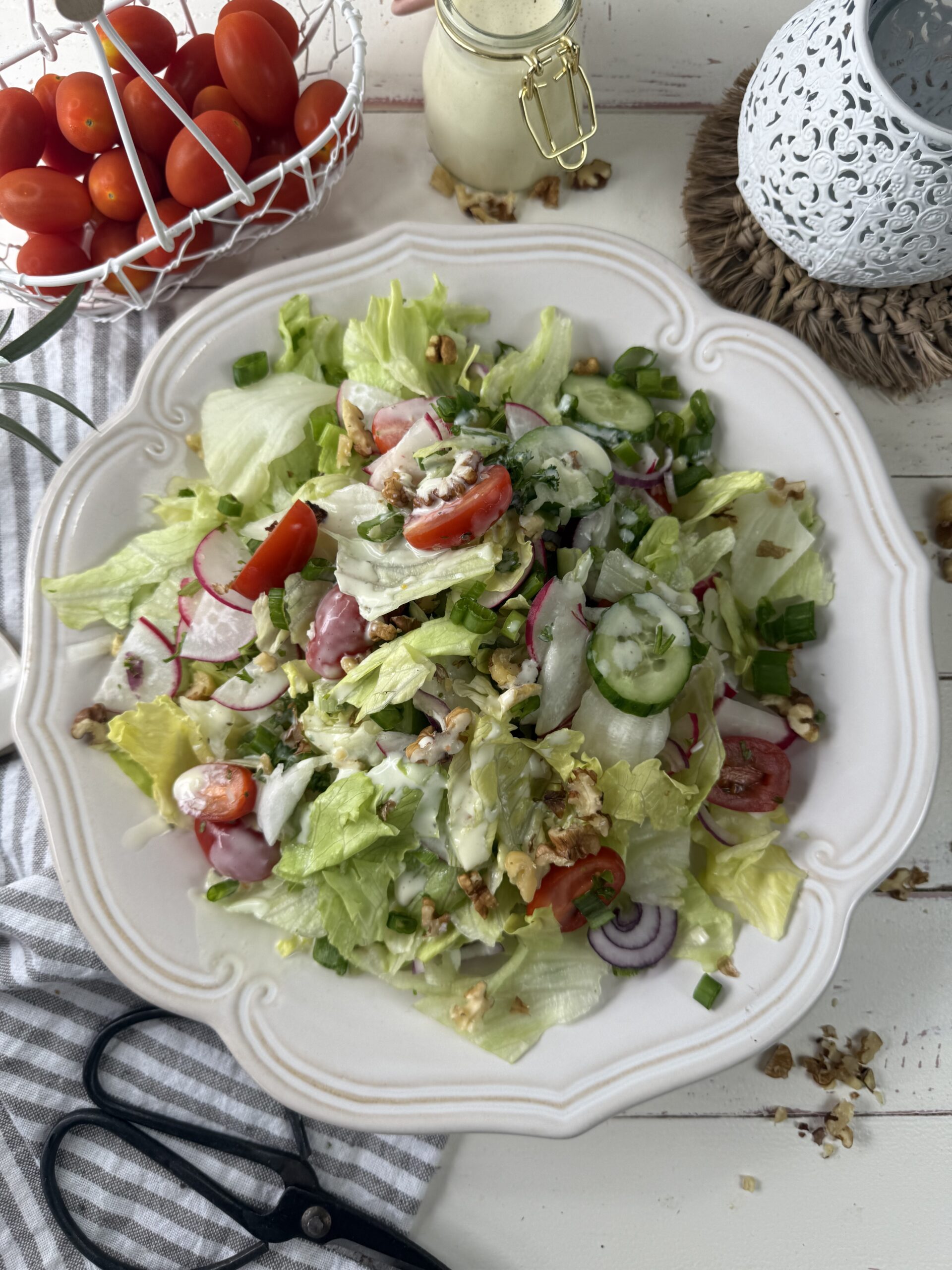 Eisbergsalat Mit Dressing